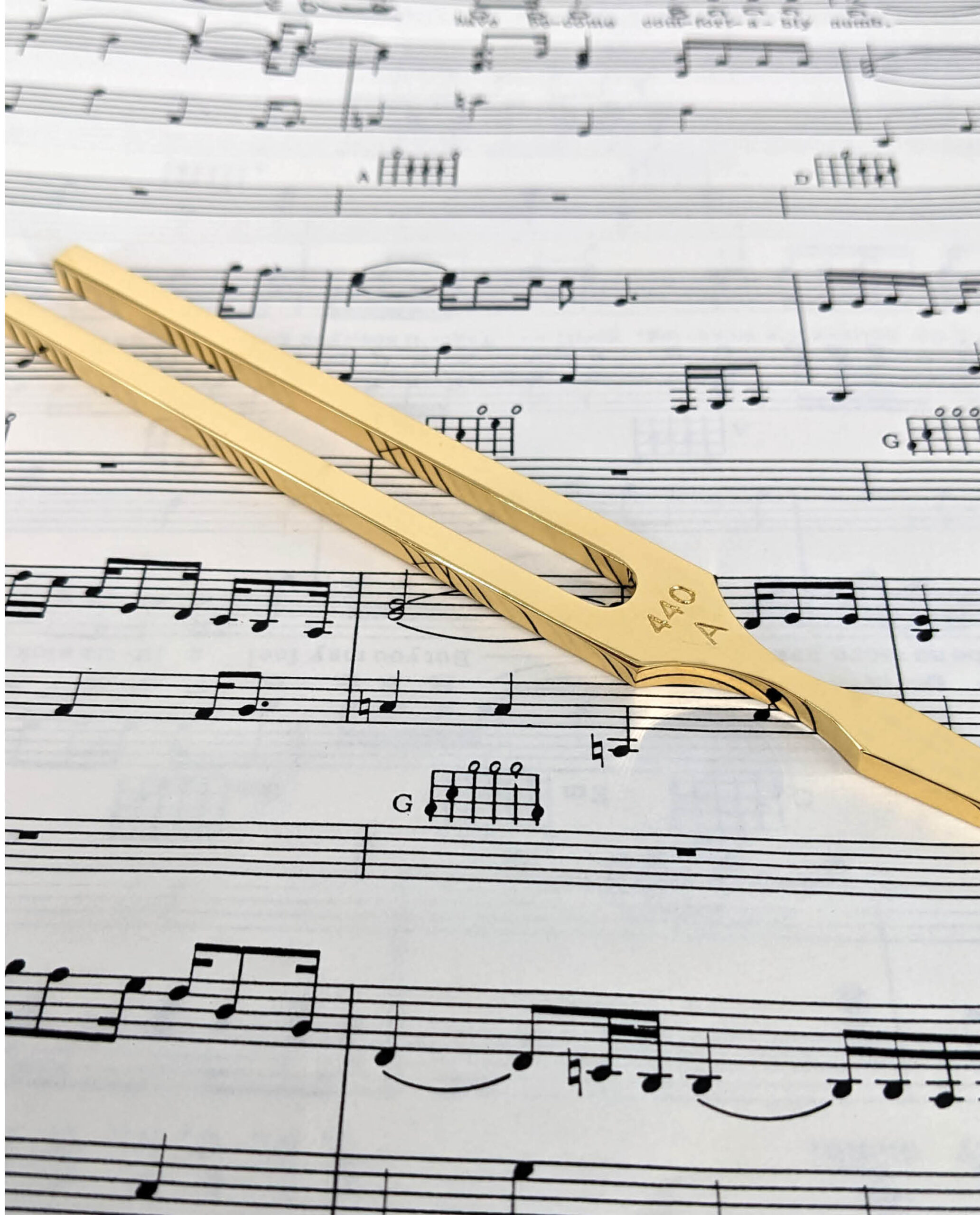 9ct Gold Plated John Walker Musical Tuning Fork