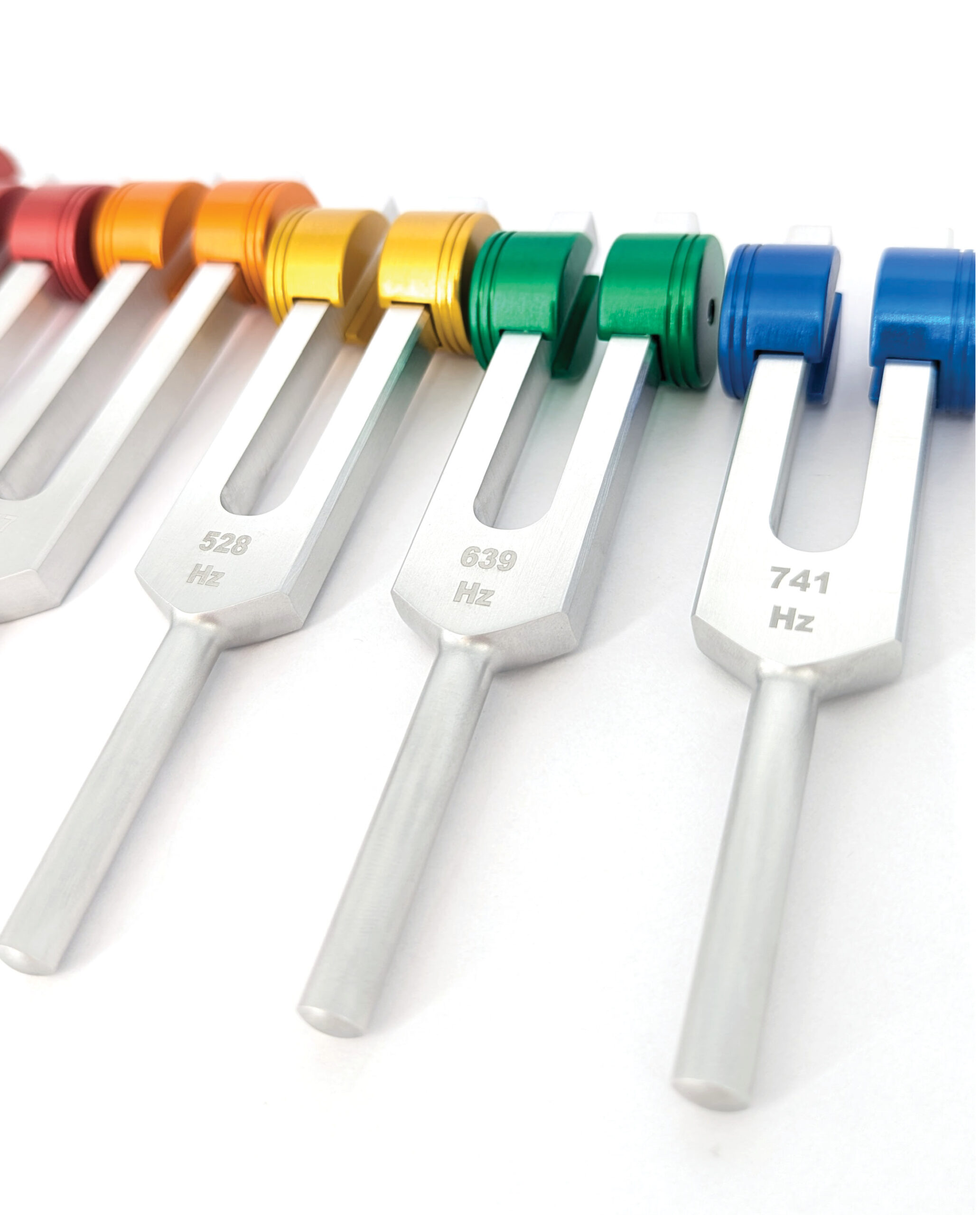 Set of 9 Weighted Solfeggio Tuning Forks - Ragg Tuning Forks