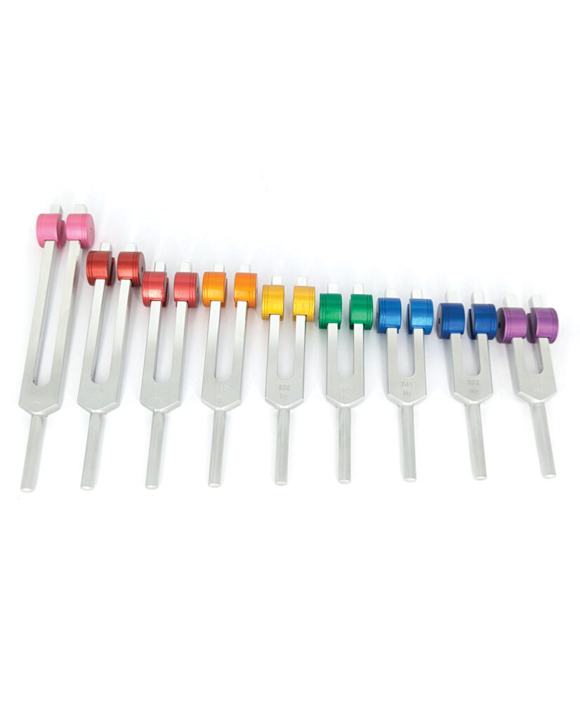 Set of 9 Weighted Solfeggio Tuning Forks - Ragg Tuning Forks