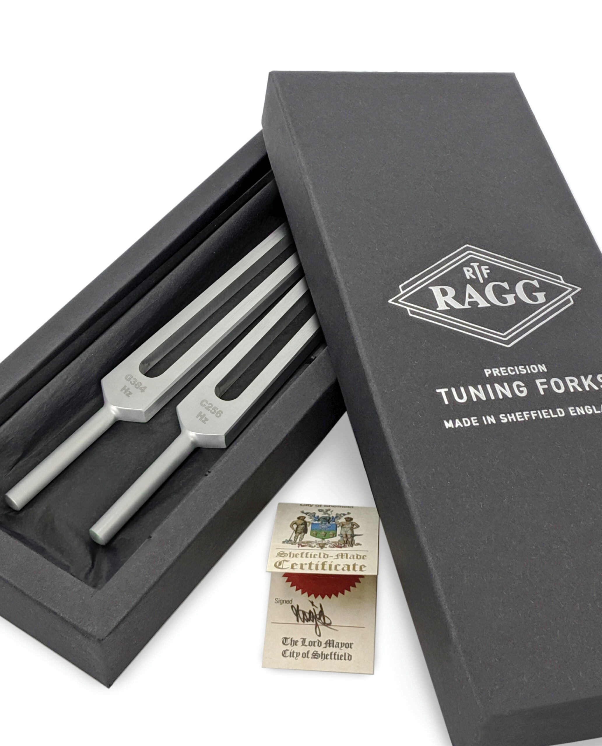 Set of 2 C 256Hz and G 384Hz Tuning Forks – Ragg Tuning Forks