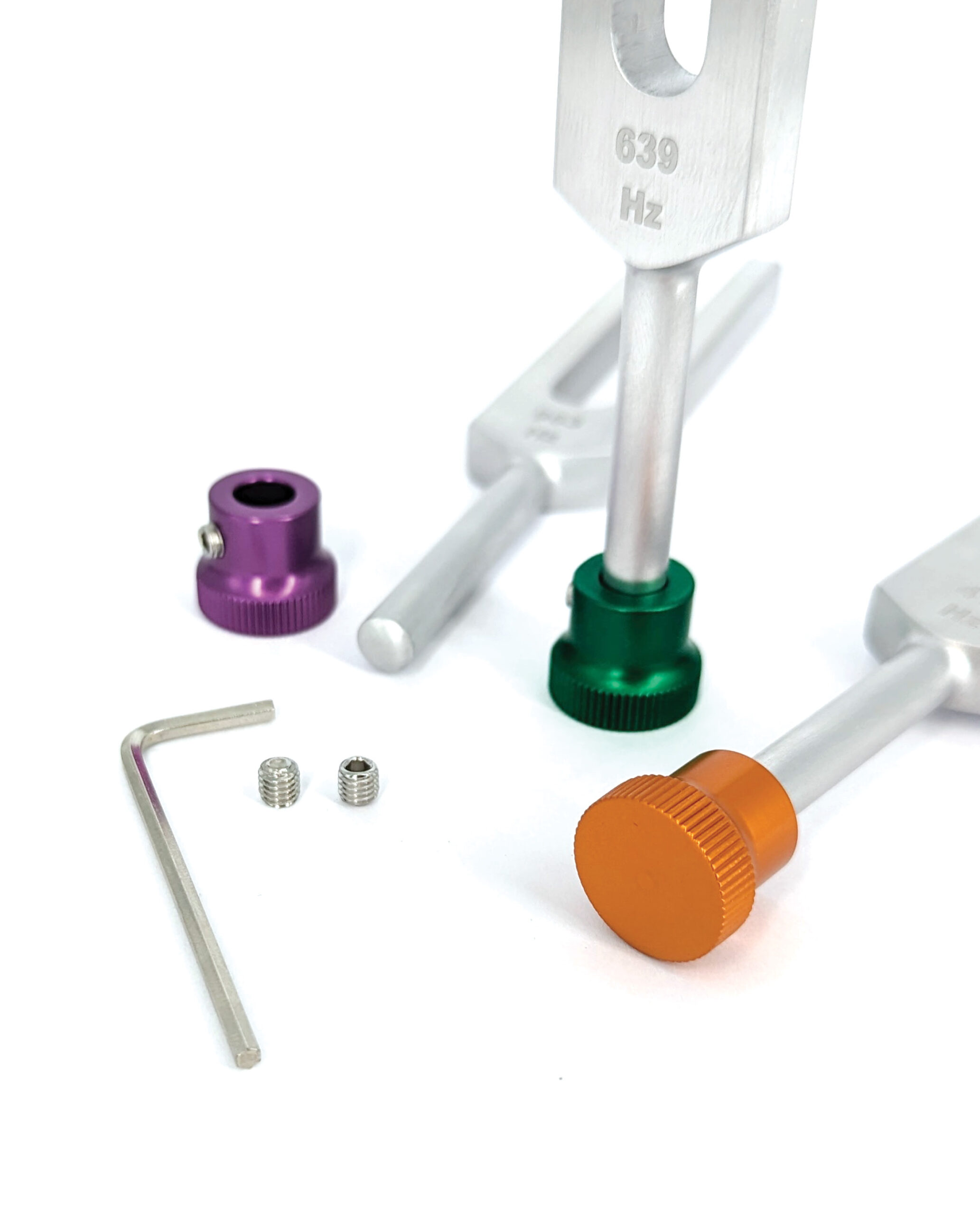 Set of 9 Coloured Detachable Tuning Fork Boots - Ragg Tuning Forks